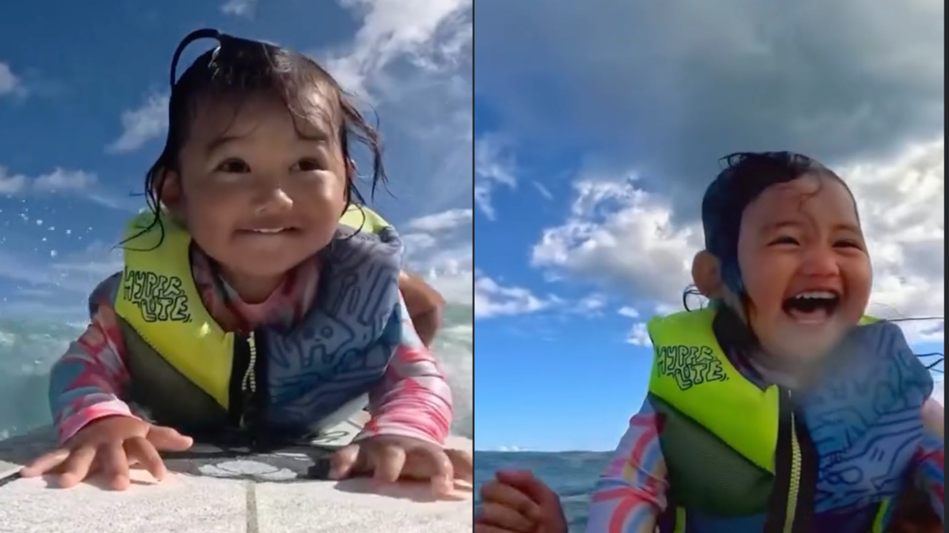 This surfing moment between a mother and her daughter moves internet users