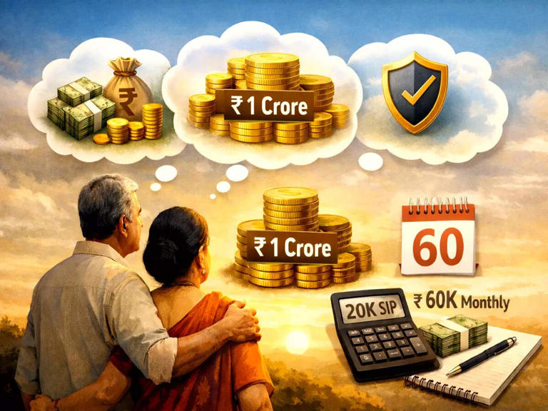 Rs 1 cr corpus, Rs 60K monthly income at 60: Expert explains how Rs 20K ...