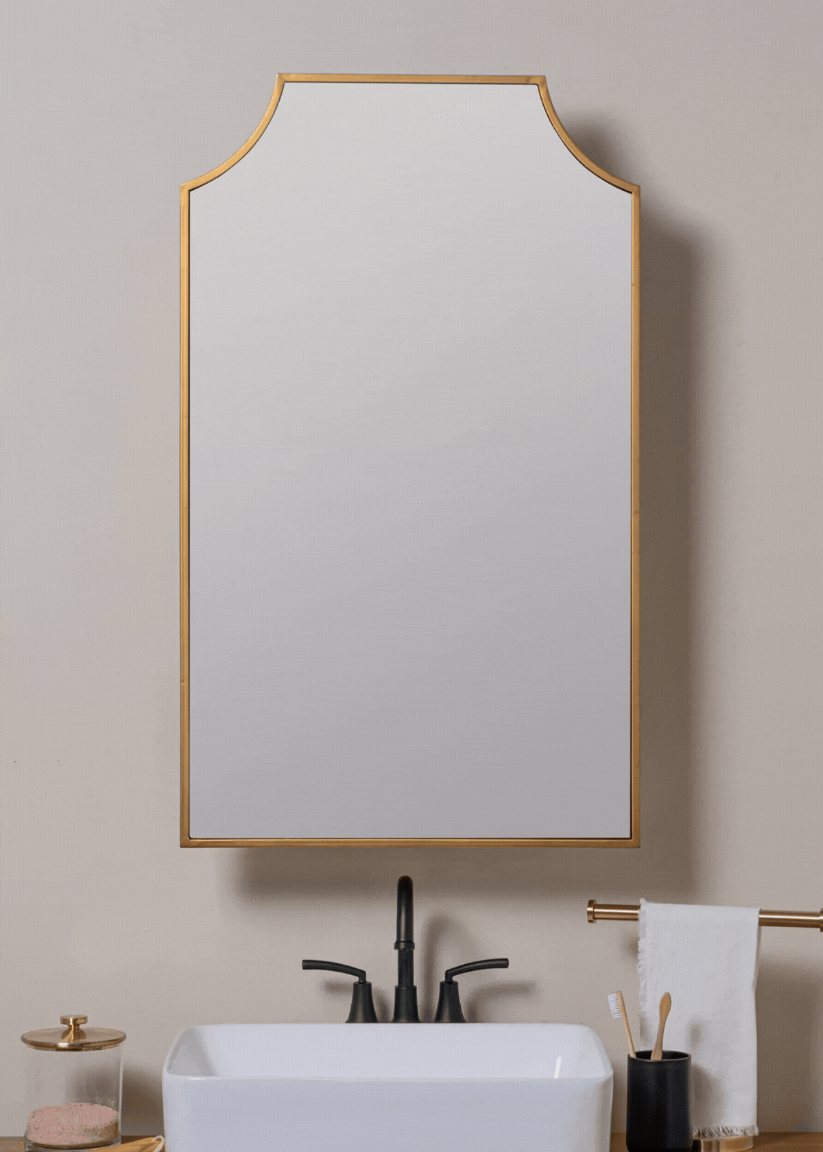 Anthropologie's bathroom storage mirrors are beautiful and practical