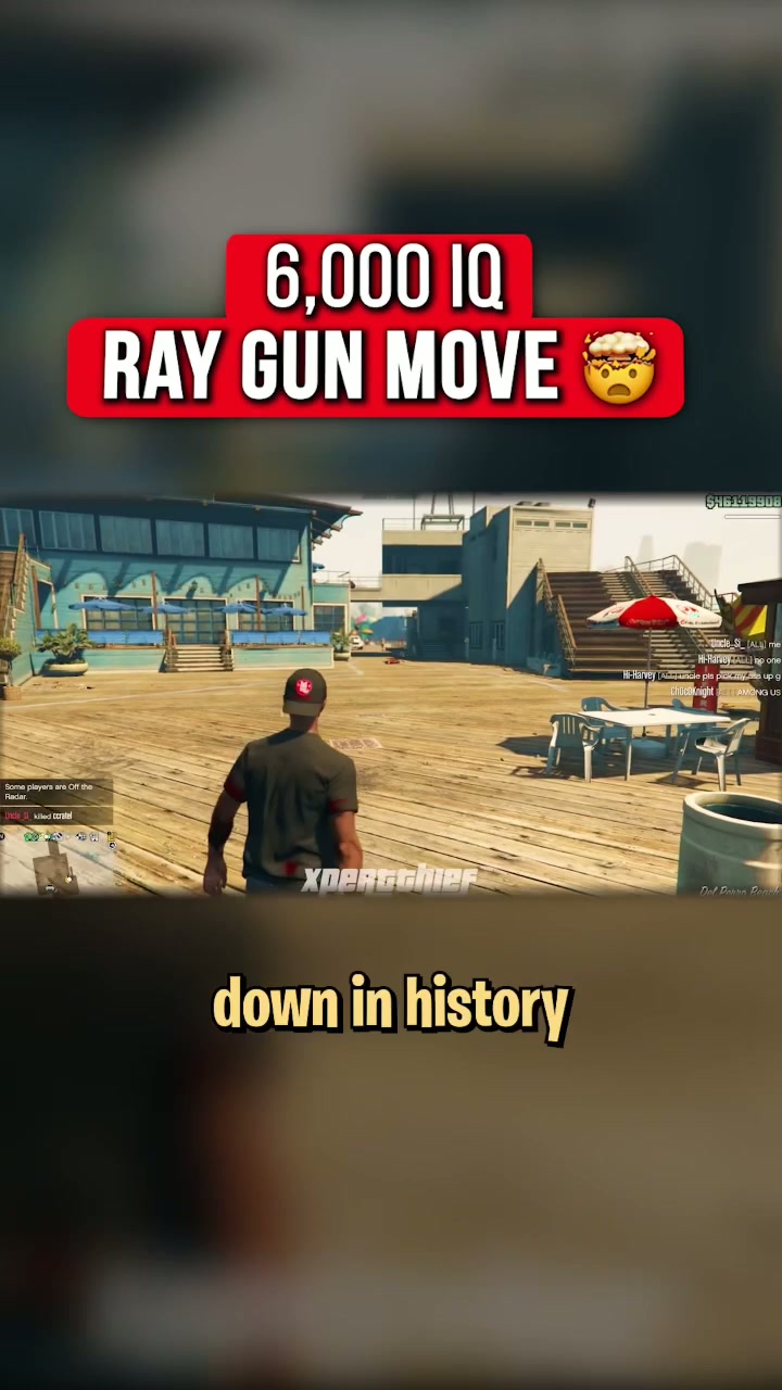 6000 IQ ray gun move in GTA 5 online!