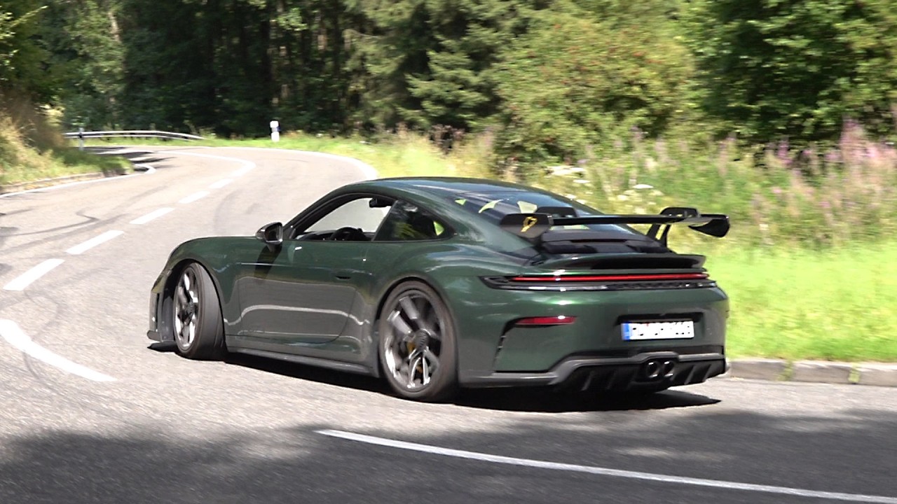 Performance cars cruise out of motorsport landmark