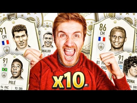 What do you get from 10 guaranteed icon upgrade packs?