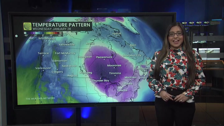 Canada's national forecast - January 28, 2026 | #WeatherAM
