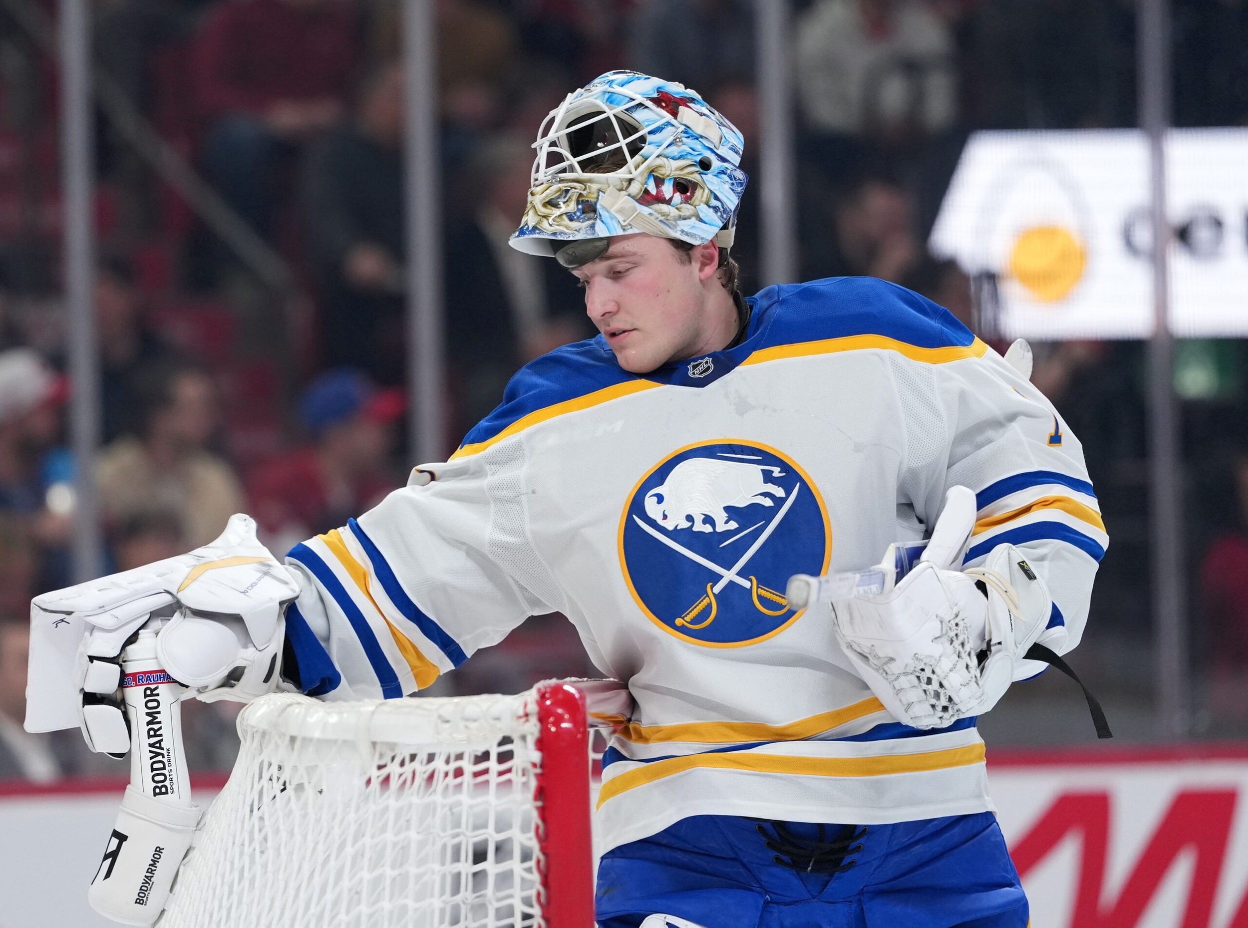 Sabres’ Ukko-Pekka Luukkonen leaves game against Leafs with lower-body ...