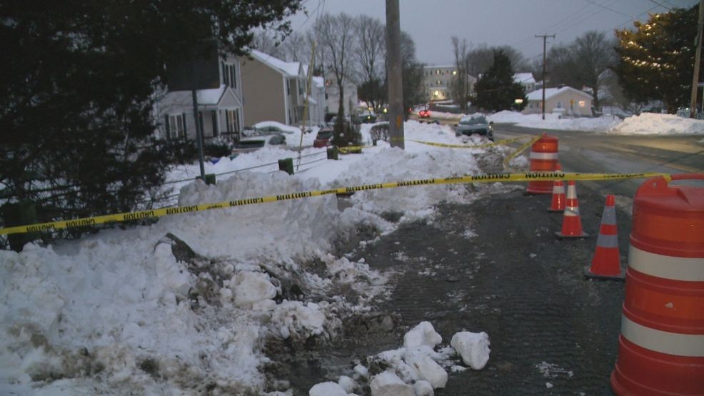 Attleboro man faces icy aftermath as water main break floods, freezes yard