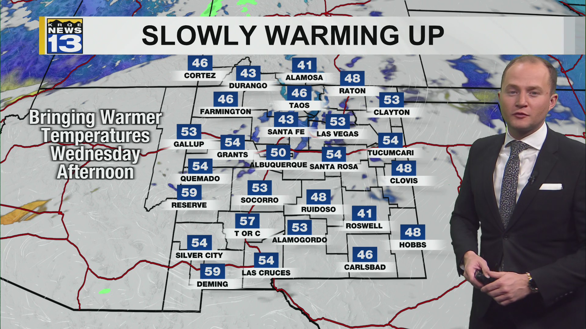 Temperatures slowly warming up across New Mexico this week