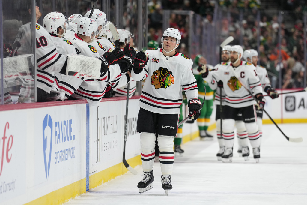 Kaprizov's shootout goal gives Wild 4-3 victory over Blackhawks