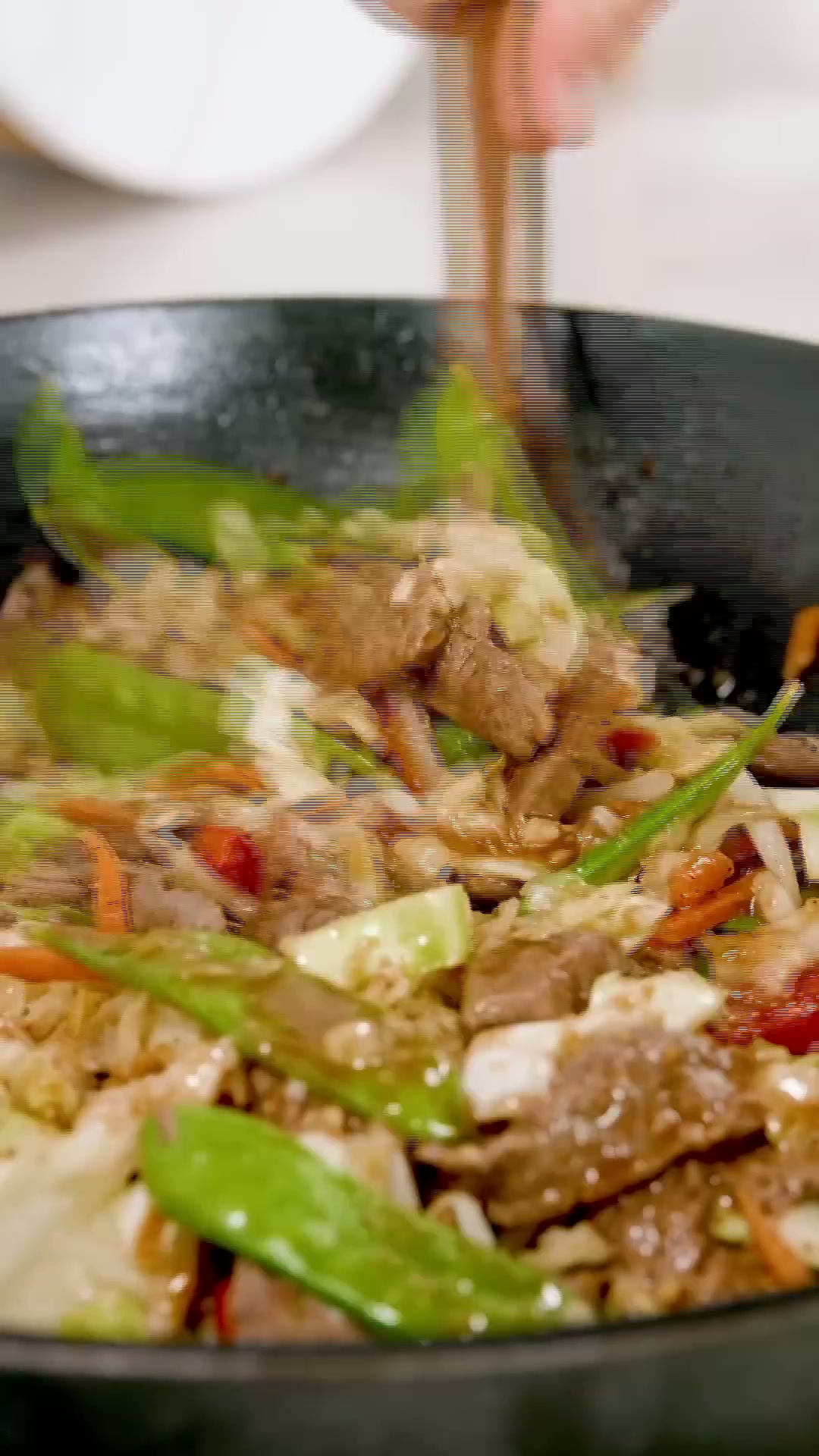 Takeout beef lo mein