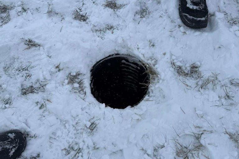 15-year-old gets stuck in drain pipe while sledding on golf course ...