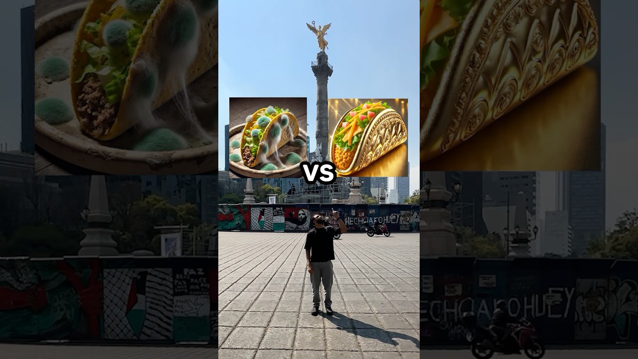 Cheapest vs most expensive taco 🌮