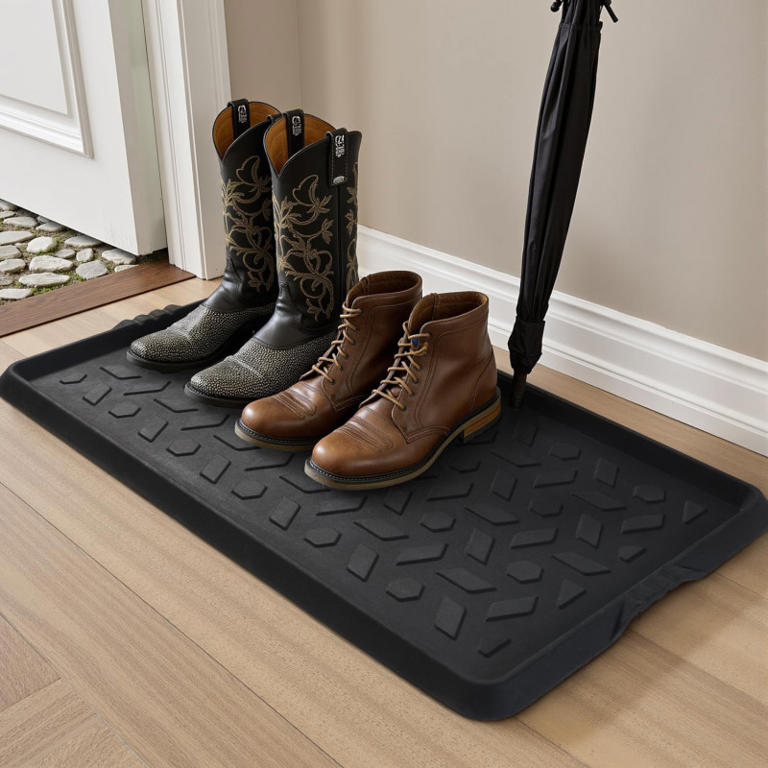 Amazon offers a durable rubber boot tray for $17 to tackle winter mess