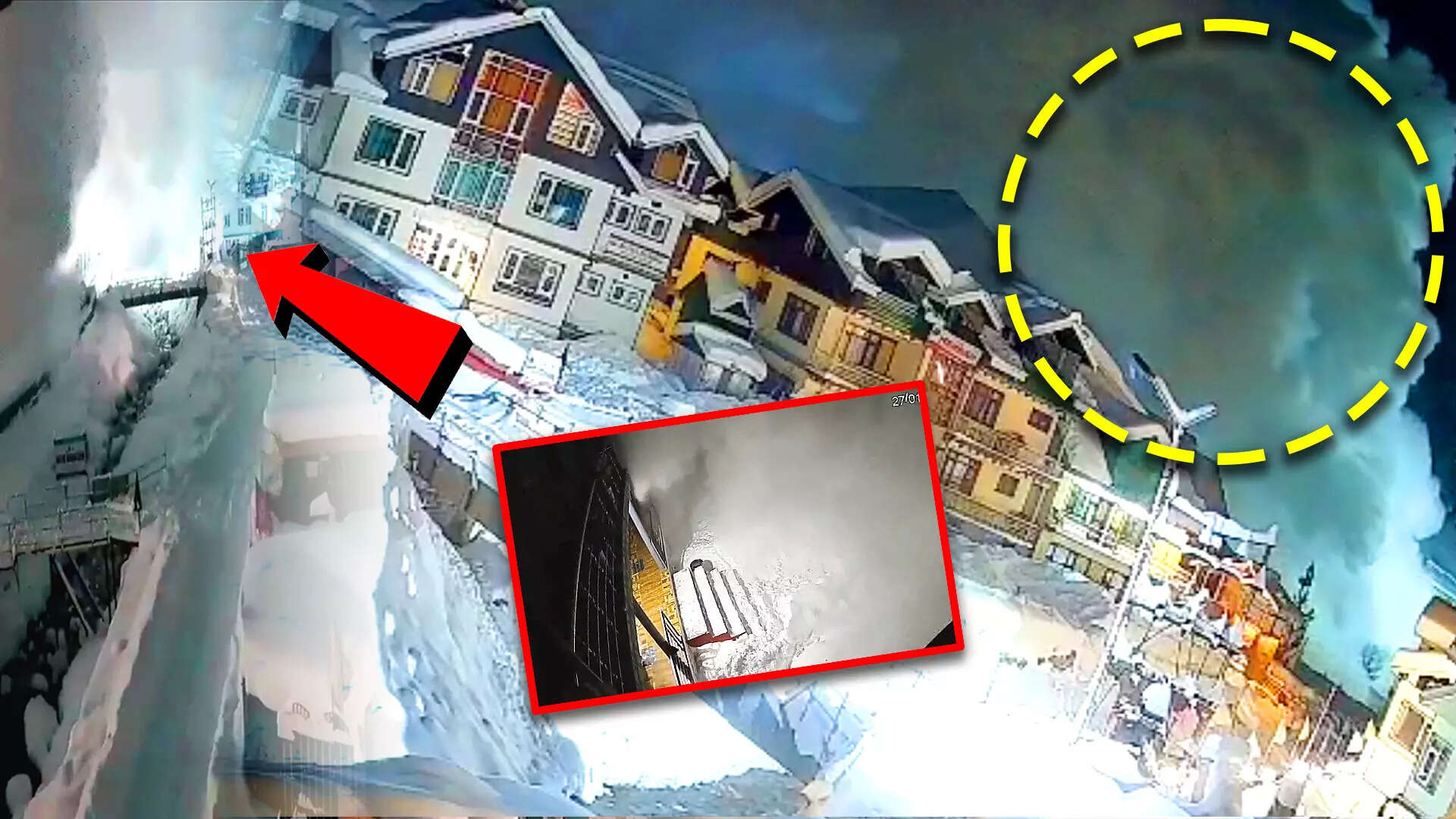 Sonamarg avalanche caught live on CCTV cameras as snowstorm pushes ...