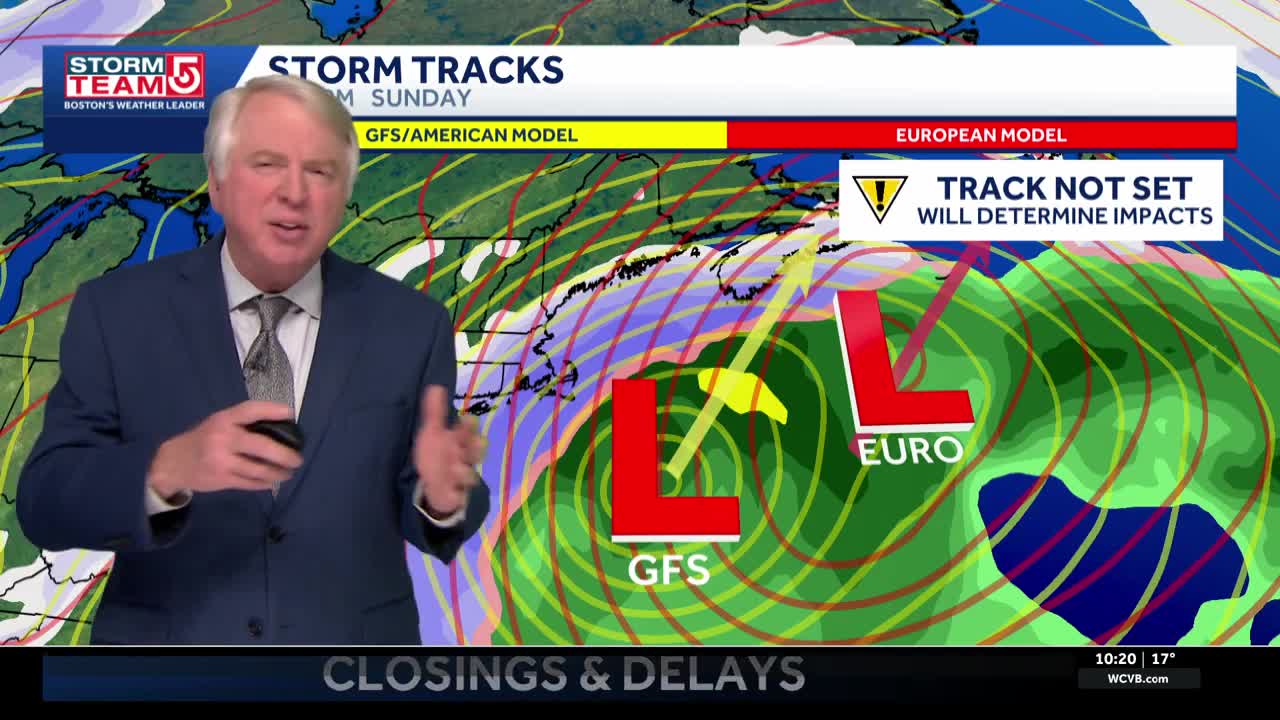 Video: Arctic chill precedes possible weekend snow