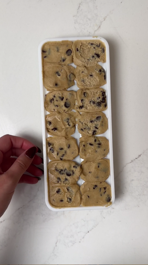 Chocolate chip ice cube cookies are confusing in the best way