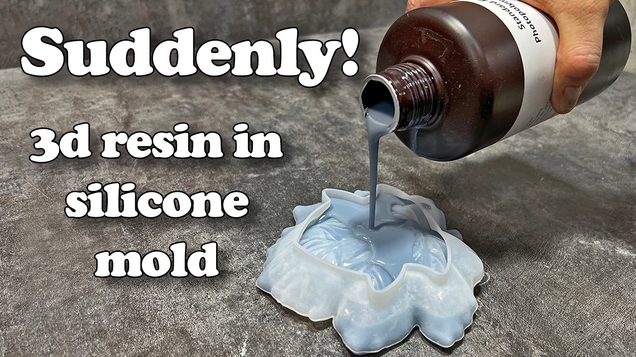 I poured 3D printer resin into silicone molds