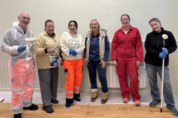 Island Roads staff answer call to redecorate village hall