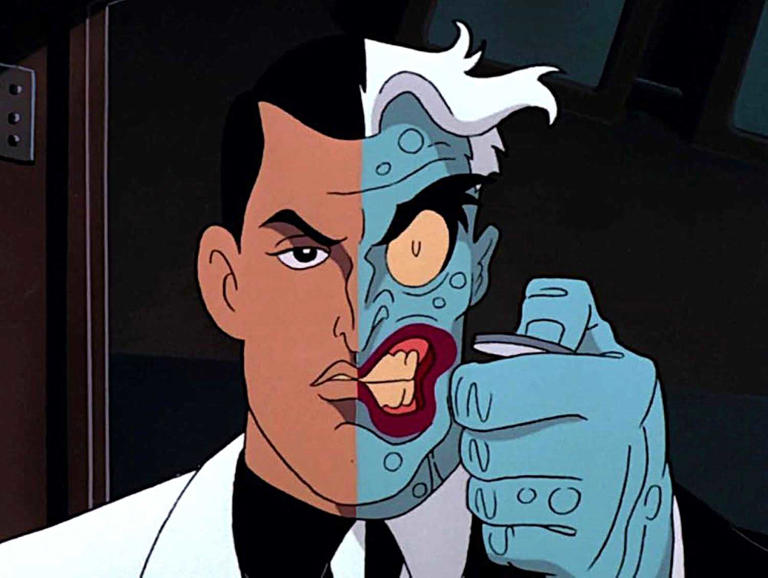 Two-Face's Batman: The Animated Series look just became comic canon