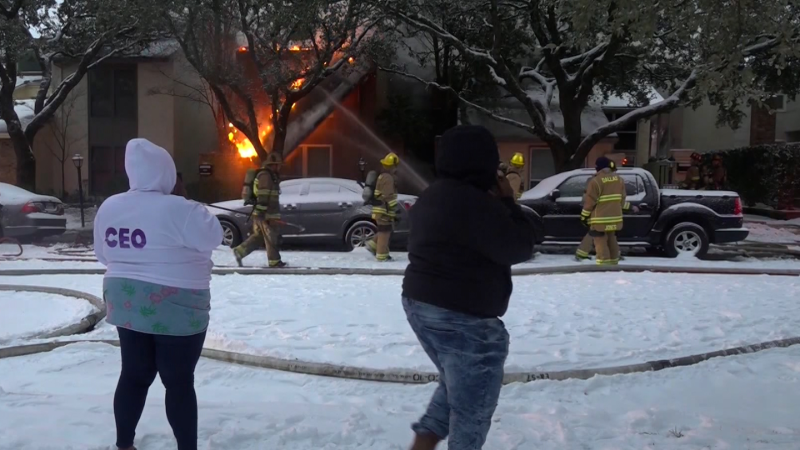 Why does cold weather lead to an increase in fire danger?