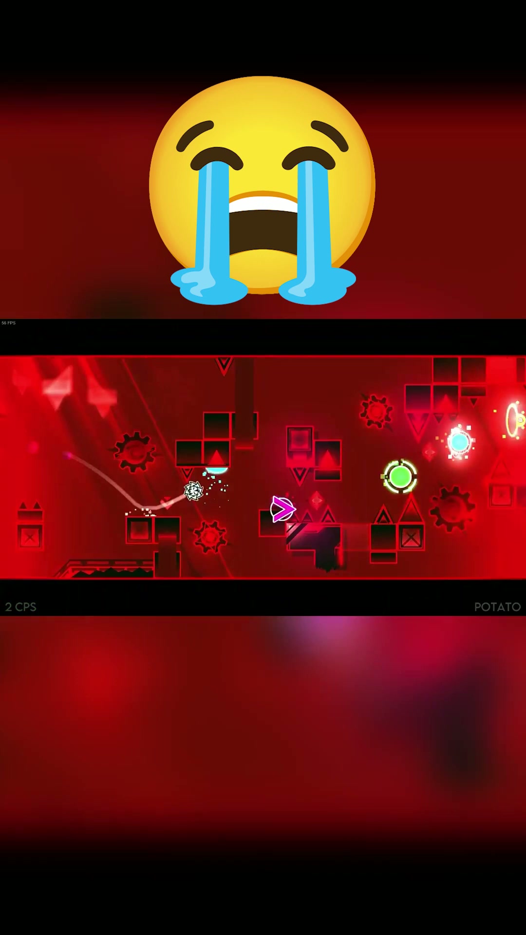 Save me 💀💀💀 #shorts #geometrydash #opposite #impossible #funny