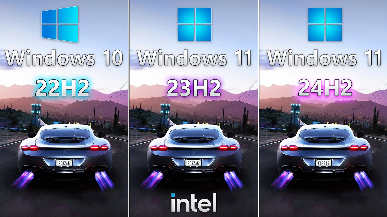 Windows 11 24H2 vs Windows 11 23H2 vs Windows 10 22H2 - on Intel CPU