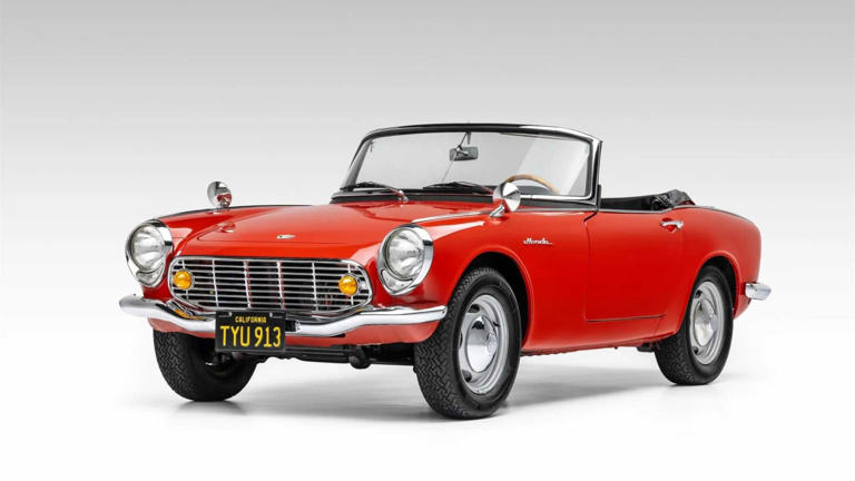 Honda's first-ever production sports car, the S500, kicked off a sports ...