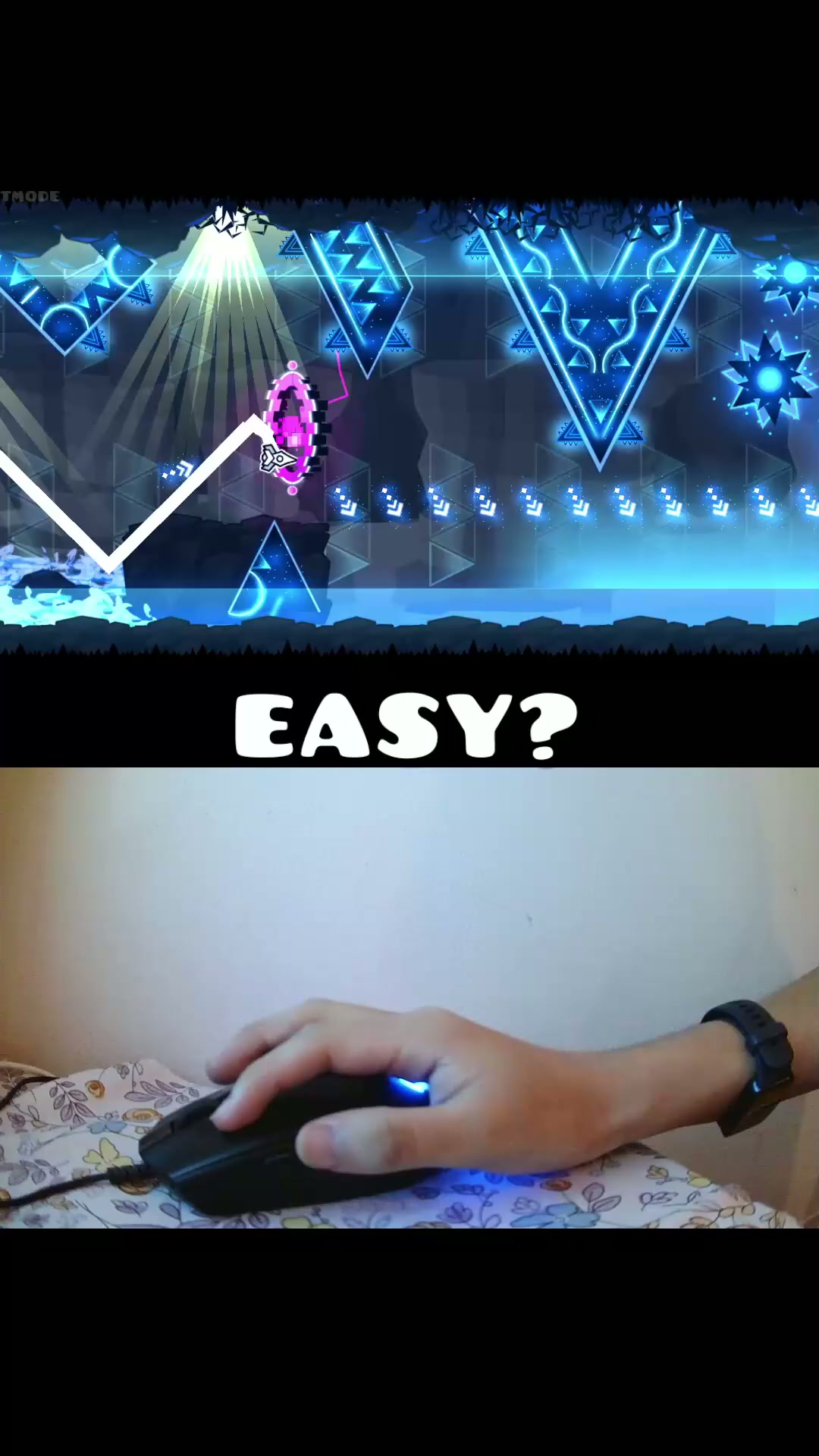 Tidal wave drop easy version Geometry Dash #shorts #deluxe12