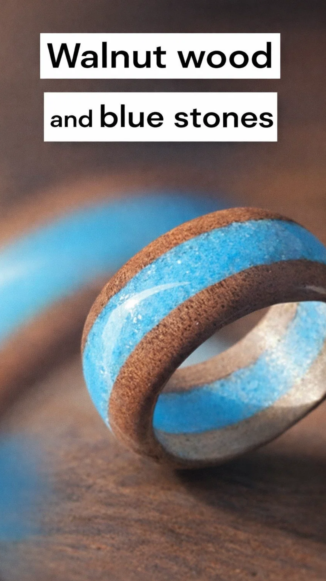 DIY amazing wood and resin ring that looks store bought