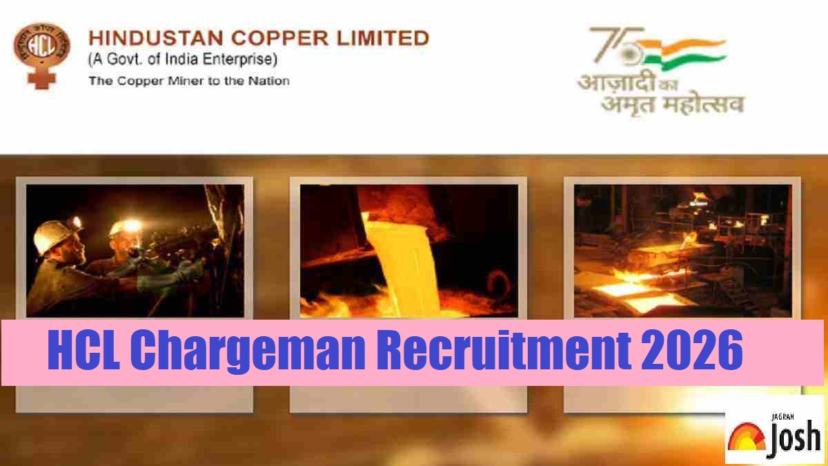 HCL recruitment 2026: Apply online for chargeman posts, check ...