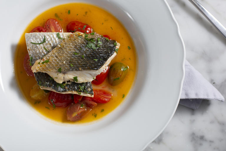 Seabass in crazy water