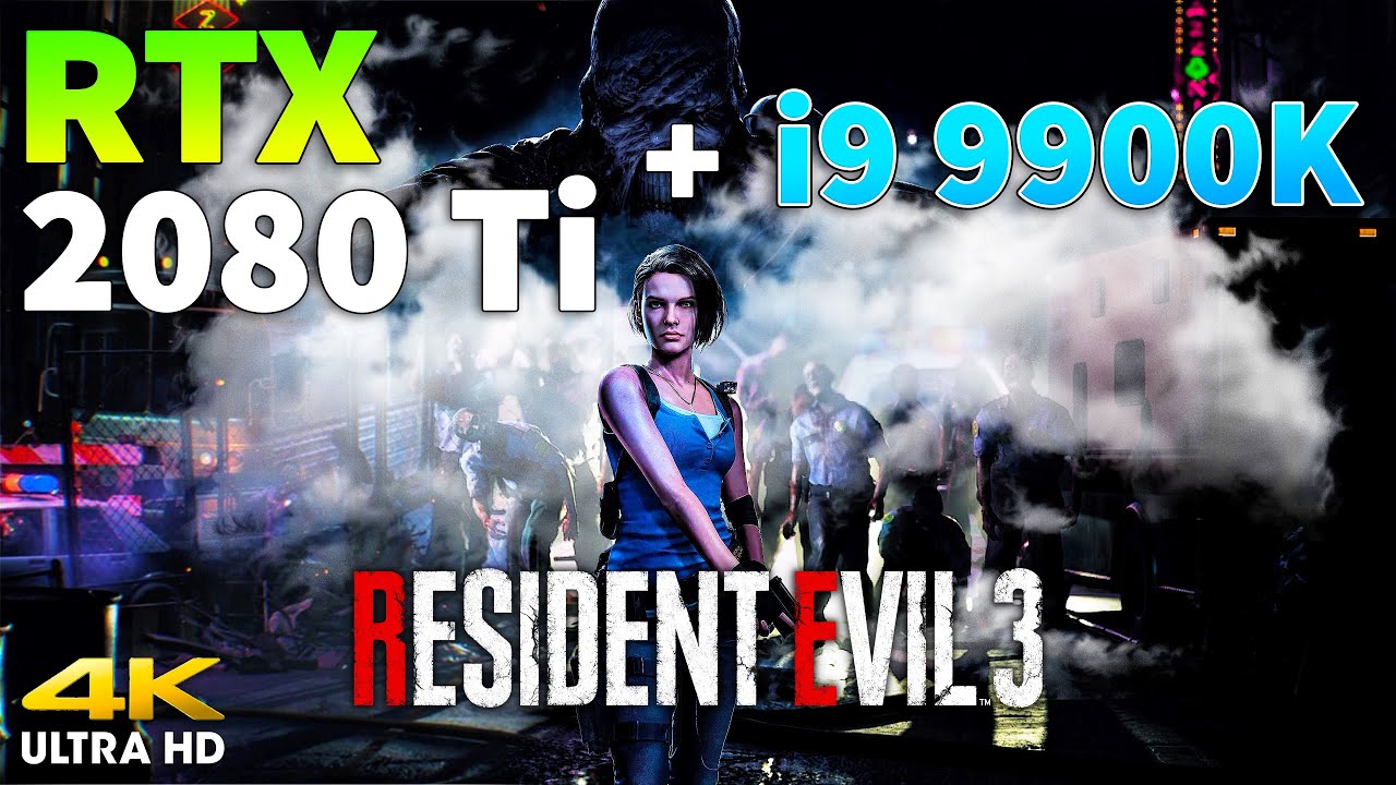 Resident Evil 3: RTX 2080 Ti + i9 9900K in 4K (demo)