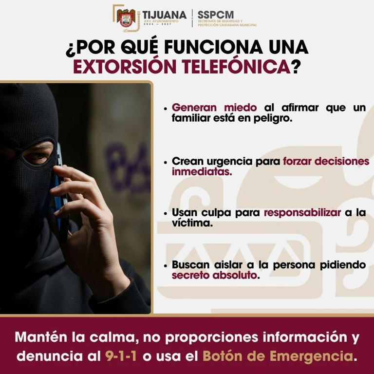 Extorsión telefónica: SSPCM llama a prevenir y denunciar este delito