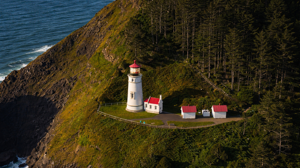 The lighthouse on the edge