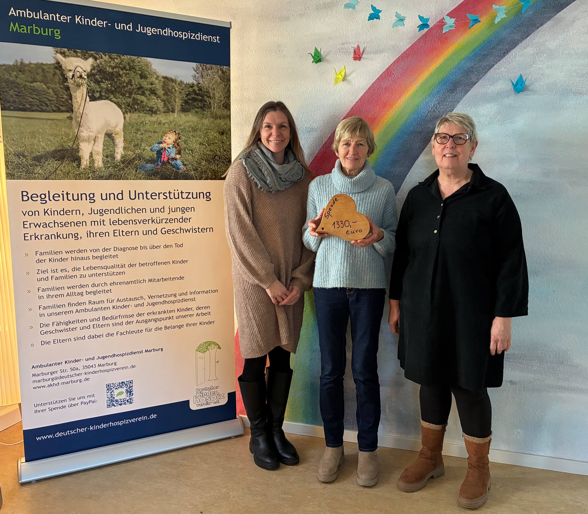 Schreinerei Kaiser unterstützt Kinder- und Jugendhospizdienst in Marburg