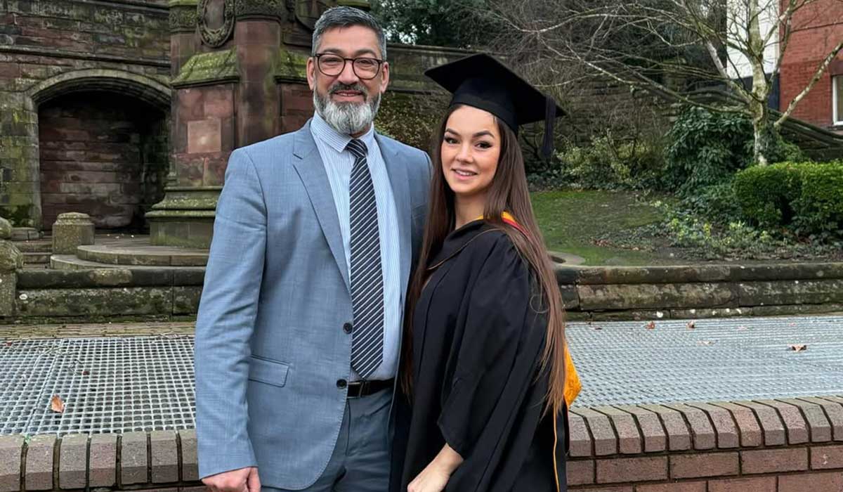 Jack Keating's ex Keely graduates with daughter Maya by her side