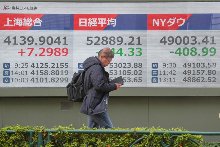 World shares are mixed after Wall St sets a record, while gold and ...