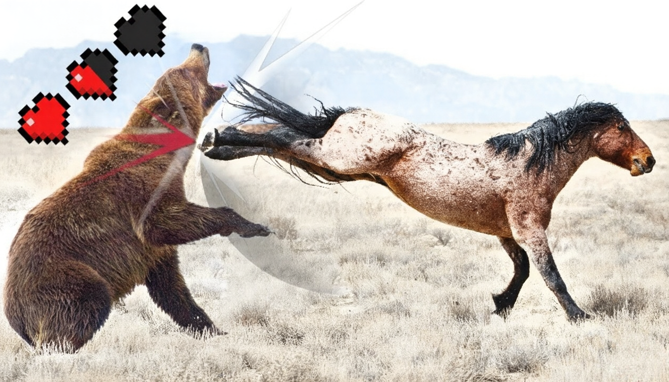 Horses vs predators show a power imbalance few people expect