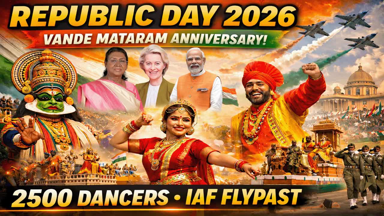Republic Day 2026: 2,500 artists mark 150 years of 'Vande Mataram' at ...