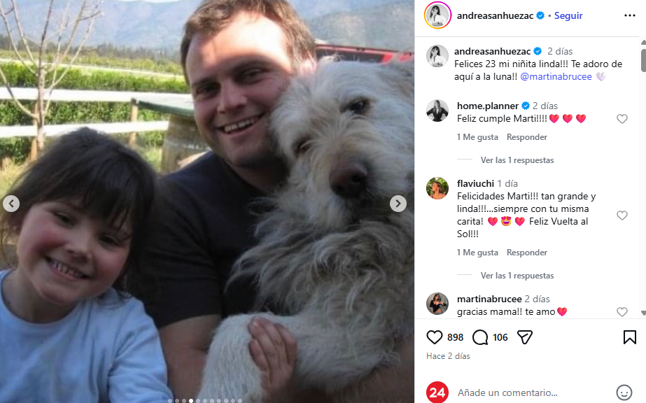 Felices 23 mi niñita: así ha crecido la hija del periodista Roberto Bruce