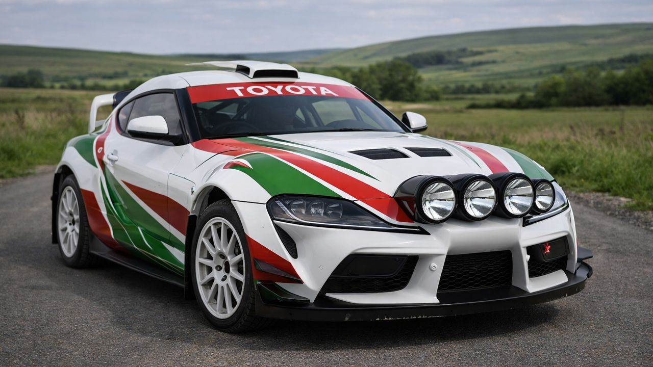 How did this rally Supra interior get upgraded?