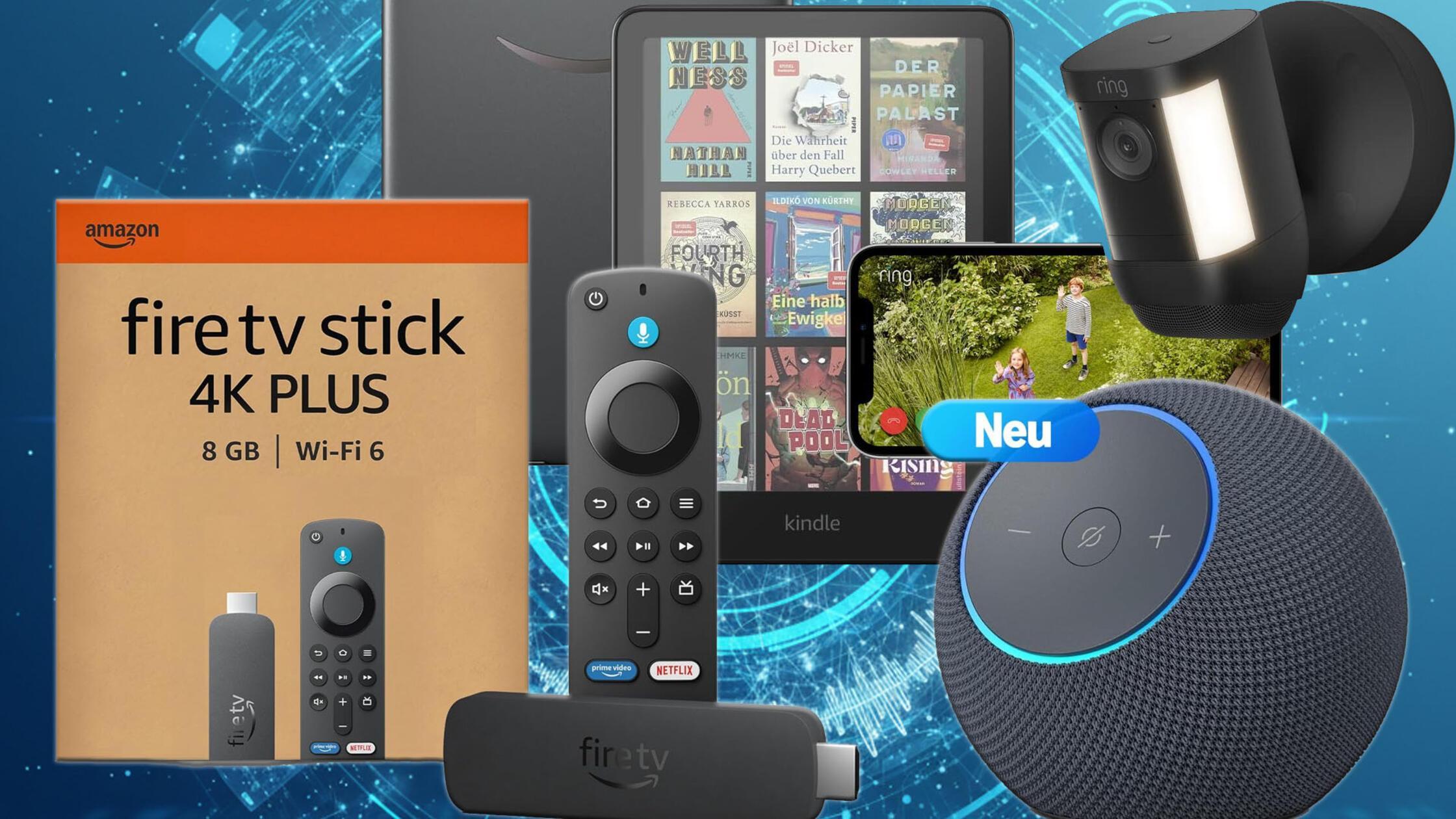 Amazon-Geräte bis 61 % günstiger: Fire TV Stick 4K, Echo, Kindle, Blink ...
