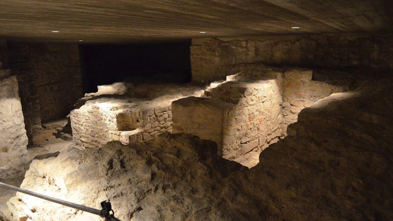 Under Magdeburg, Germany's bustling Cathedral Square, archaeologists ...