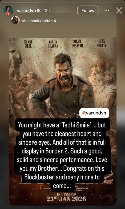 Shashank Khaitan on Varun Dhawan's Border 2 role amid viral 'tedhi ...
