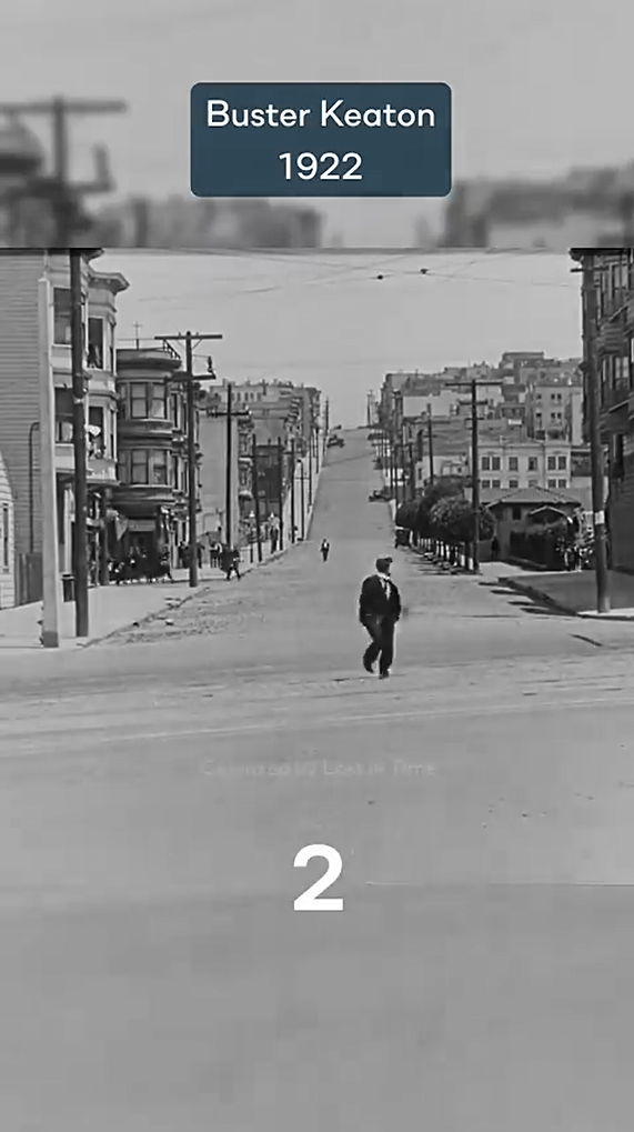 Insane stunt by Buster Keaton in 1922