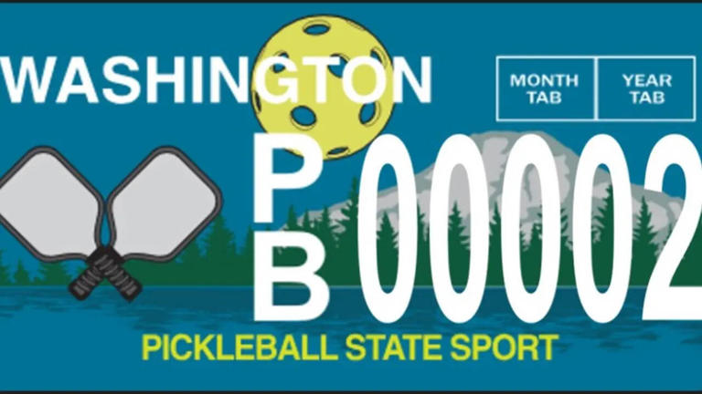Pickleball license plates set to roll out in Washington
