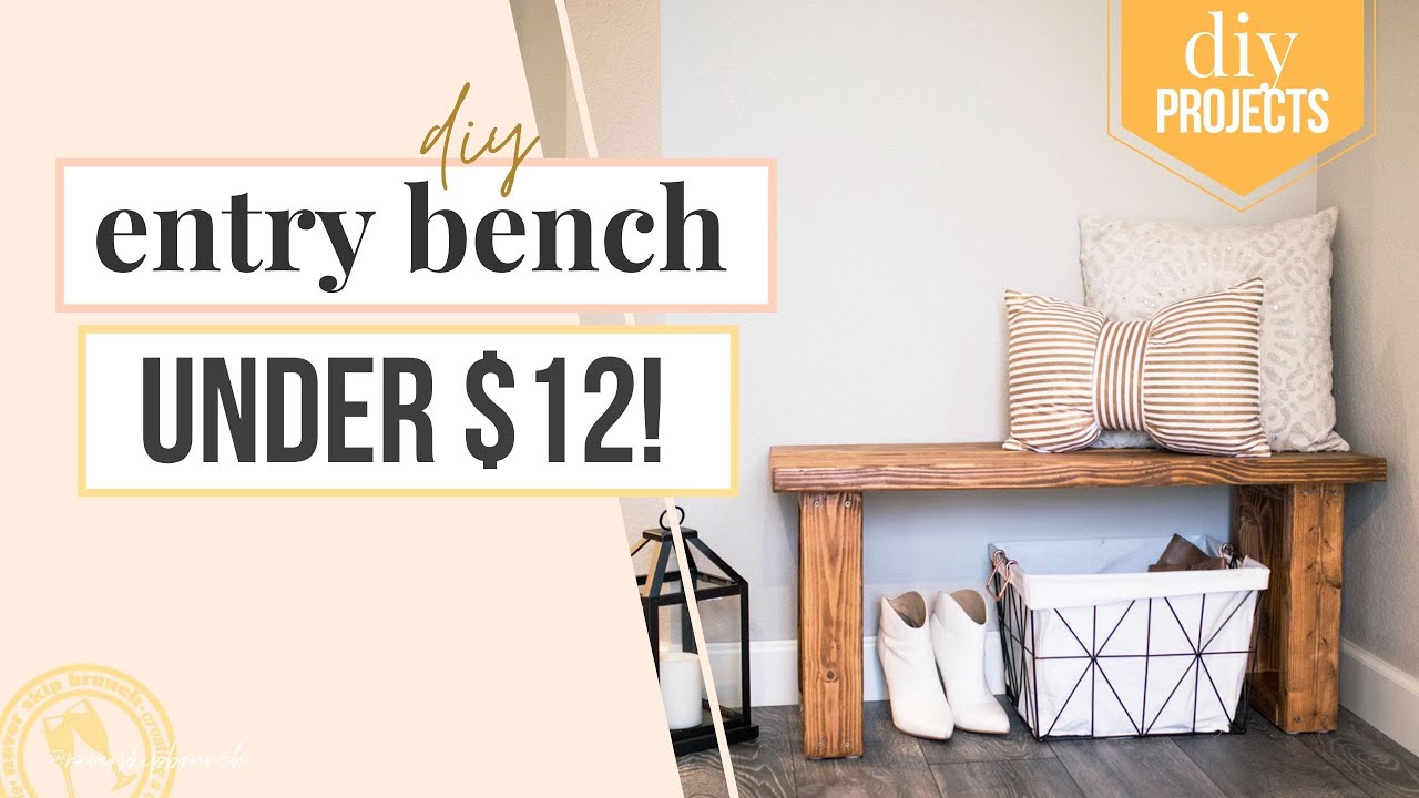 Transform your entryway with a handmade bench