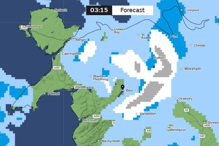 Met Office weather maps show snow will fall in Wales on Friday