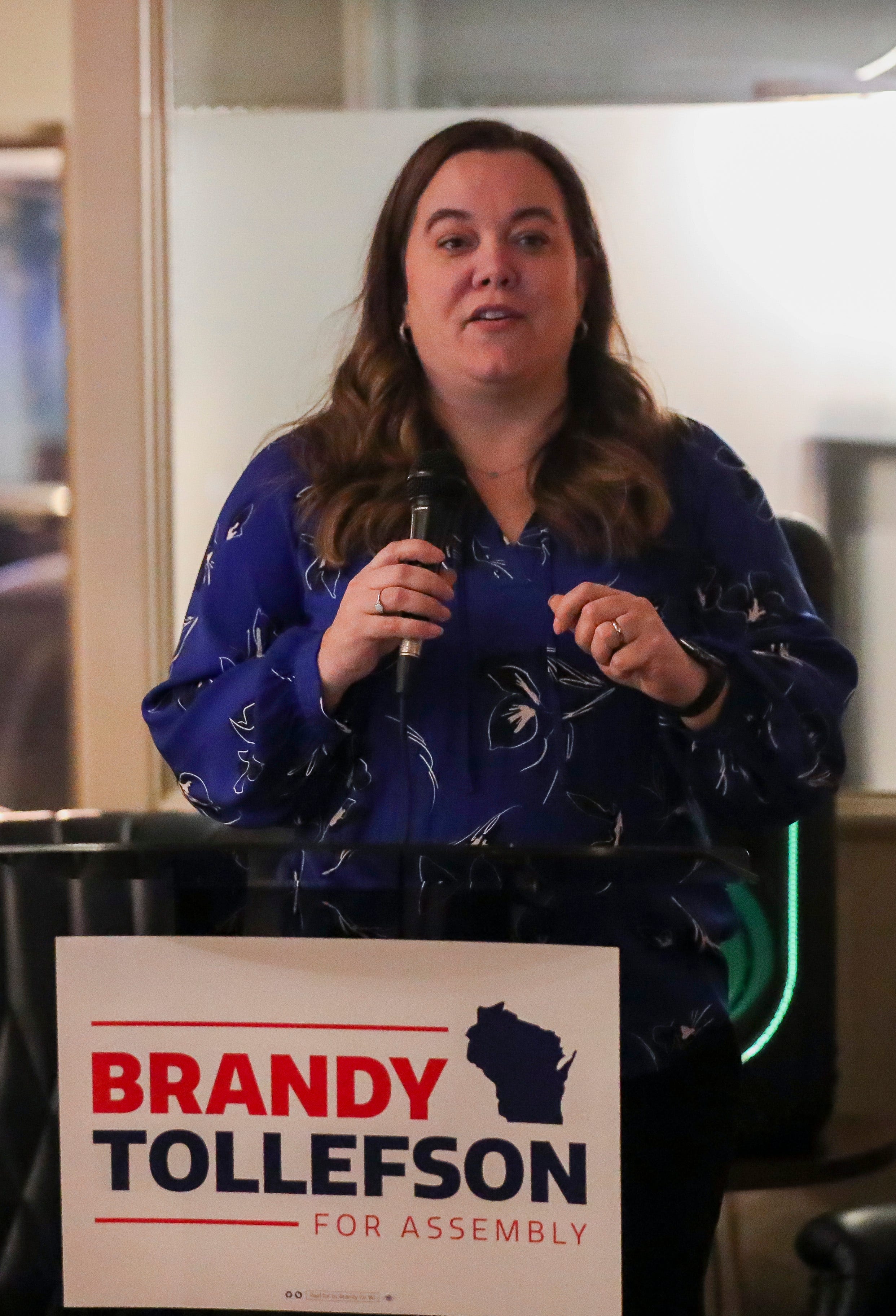 Brandy Tollefson looks to unseat Rep. Ben Franklin, jabs at Republicans