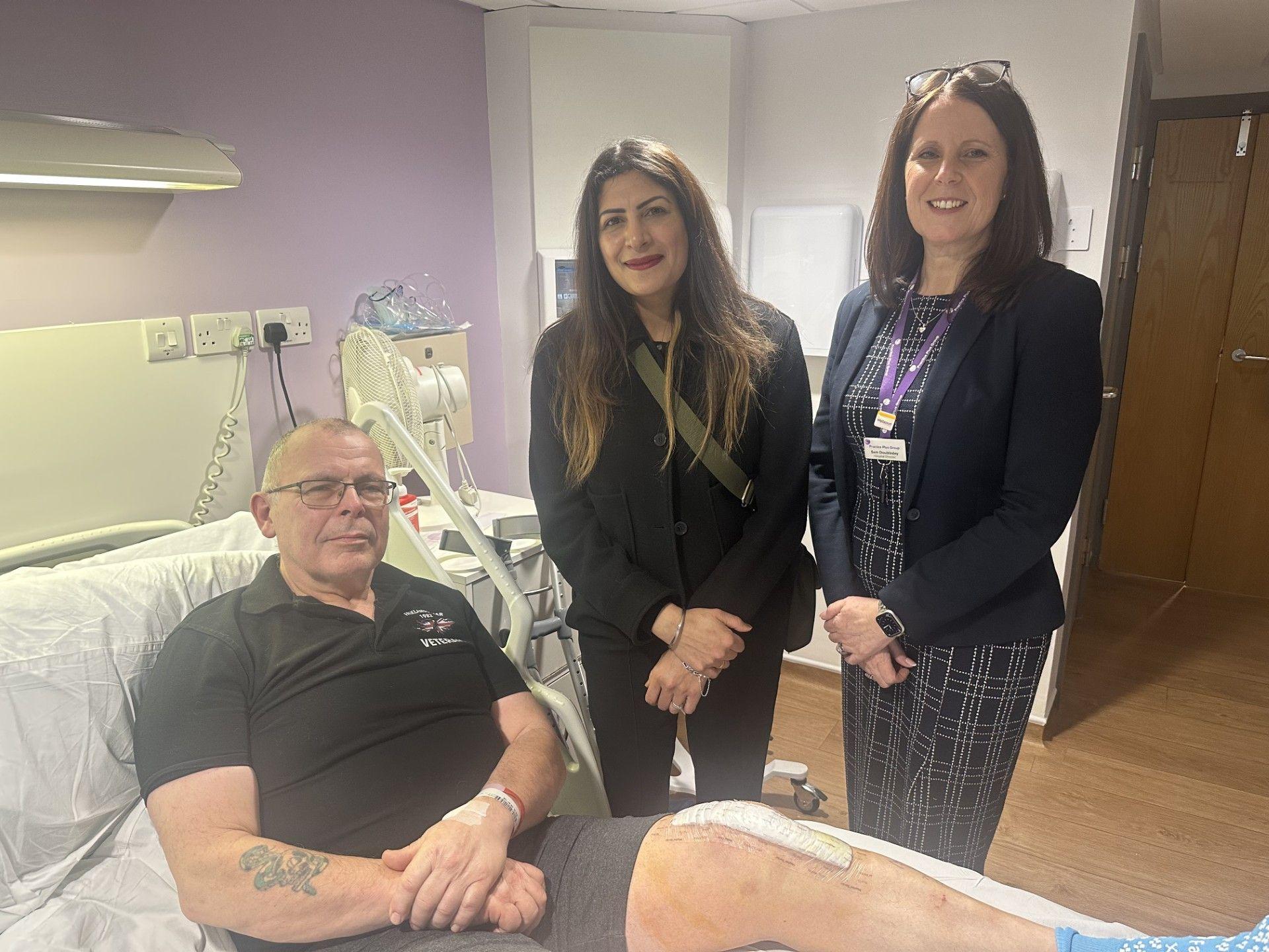 Veteran takes advantage of shorter Birmingham NHS waiting list and has ...