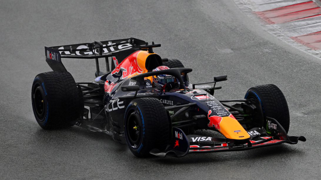 Red Bull's testing cut short by Hadjar Barcelona crash