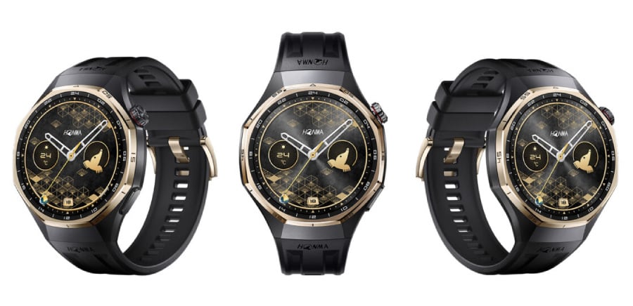 Huawei launches Honma edition Watch GT 6 Pro with golden titanium bezel ...